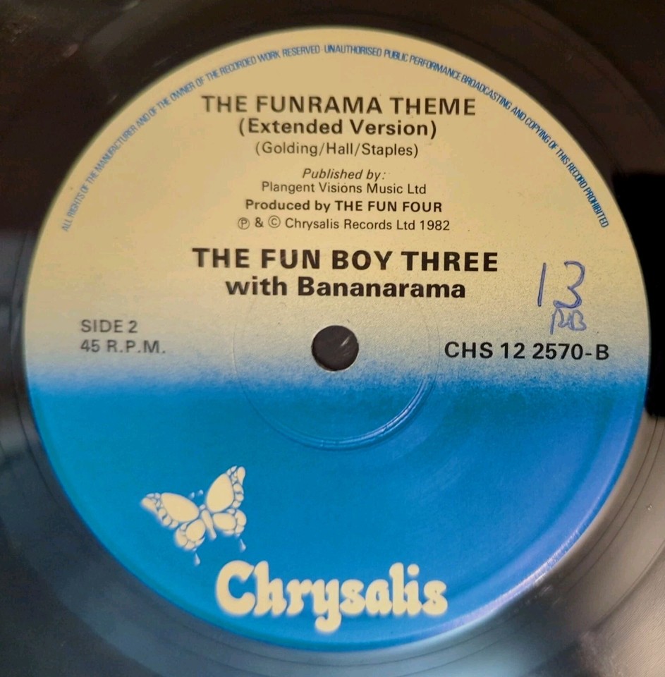 Fun Boy Three With Bananarama It Ain't What You Do Extended 12" Vinyl ...