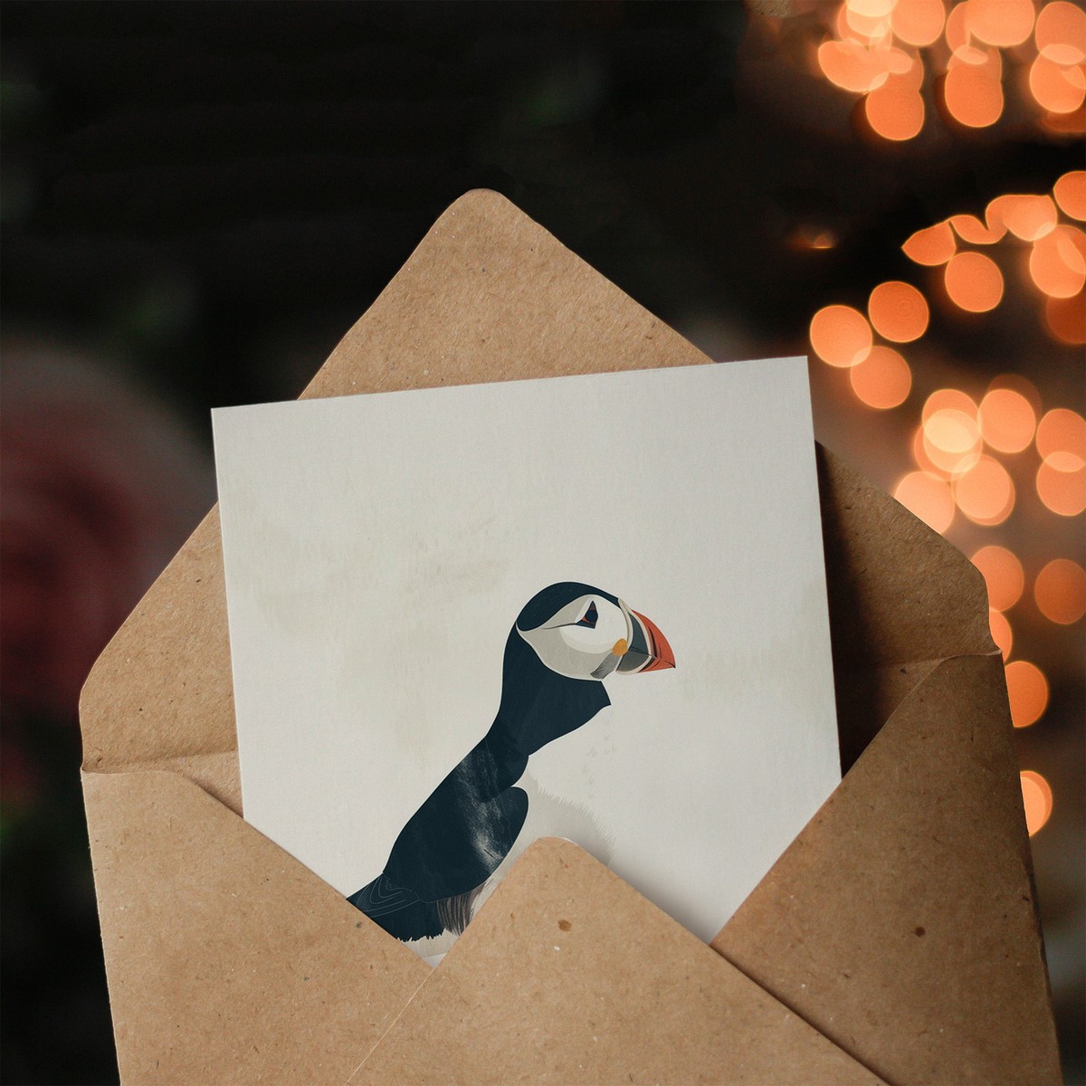 Carte Papier épais 280 G/m² Marine Bird : Atlantic Puffin Montessori ...