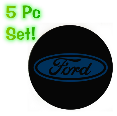 Ford Oval Wheel Center Cap 3" Overlay Decals Choose your Colors 5 in a ...