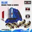 Front Rear Blue Disc Brake Pads + Brake Shoes for Toyota Hilux GGN25 ...