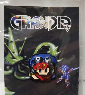 SEGA SATURN GRANDIA pin badge Pixel art | eBay