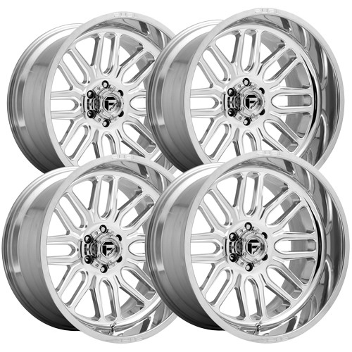 (Set of 4) Fuel D721 Ignite 20x10 8x180 -19mm Polished Wheels Rims 20 ...