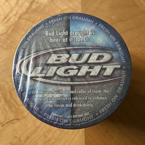 🔥 2005 Bud Light Beer Budweiser Blue Vintage Coasters Factory Sealed ...