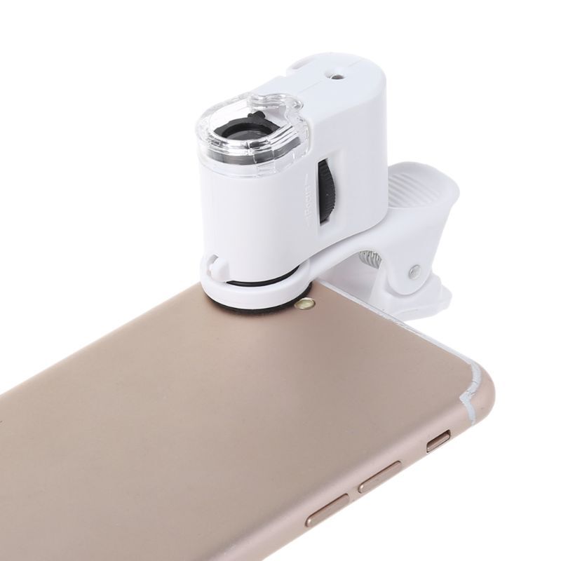 Clips-On Type Glass 60X Zooms Microscopes Magnifier Micro Lens | eBay