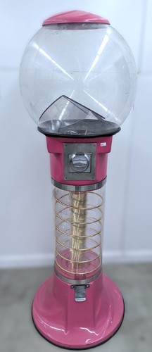 Large Pink / Gold Spiral Fiberglass Gumball Machine - 56" Tall | eBay