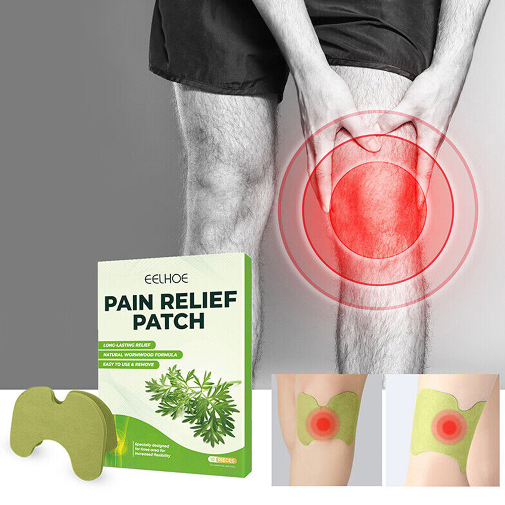 10pcs/pack Knee Relief Patches Sticker Joint Pain Wormwood Ache Plaster ...