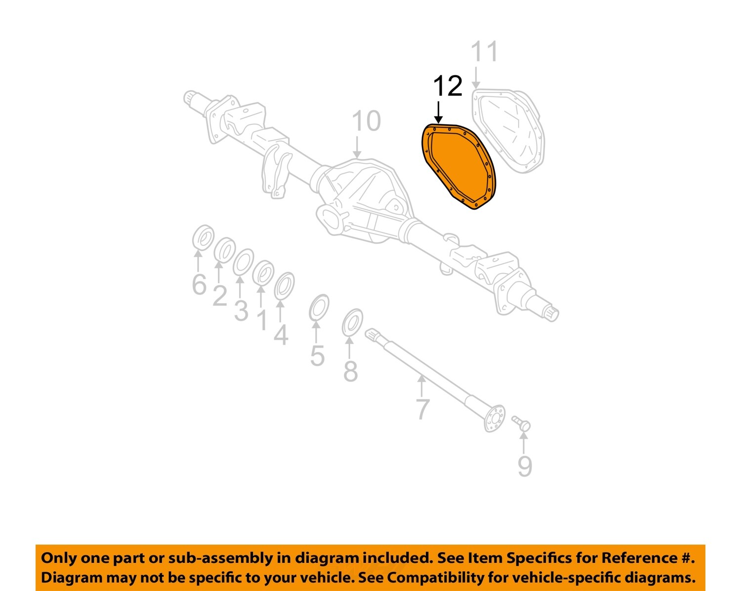 GM OEM Rear Axle-Differential Pumpkin Cover Gasket 26067159 | eBay