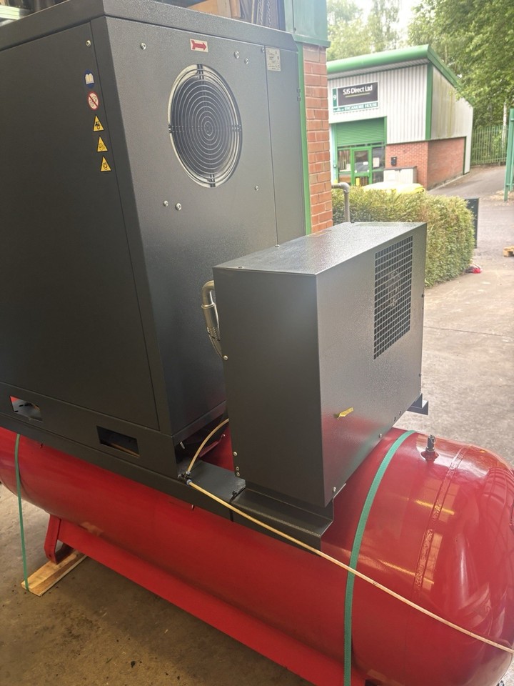 Fini Plus 15-10-500 Screw Compressor With Tank And Dryer 65CFM 10BAR ...