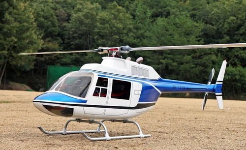 FUNKEY Jet Ranger Scale Fuselage for Nitro .60-.90 & EP 700 Size BLUE ...