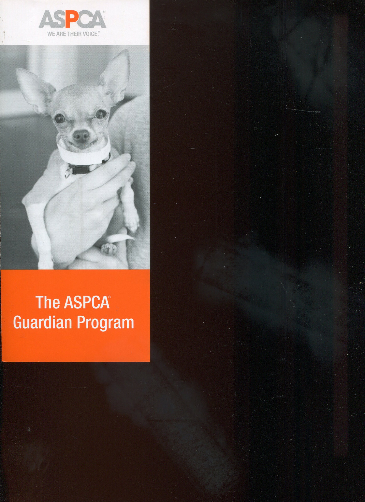 THE ASPCA GUARDIAN PROGRAM FOLDOUT ILLUSTRATED BROCHURE /IMPORTANT ...