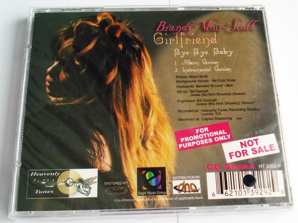 BRANDY MOSS-SCOTT - GIRLFRIEND BYE BYE BABY - CD PROMO SINGLE - STILL ...