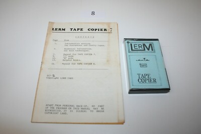 ZX Spectrum Program Tape - Tape Copier 7 : LERM Software | eBay UK