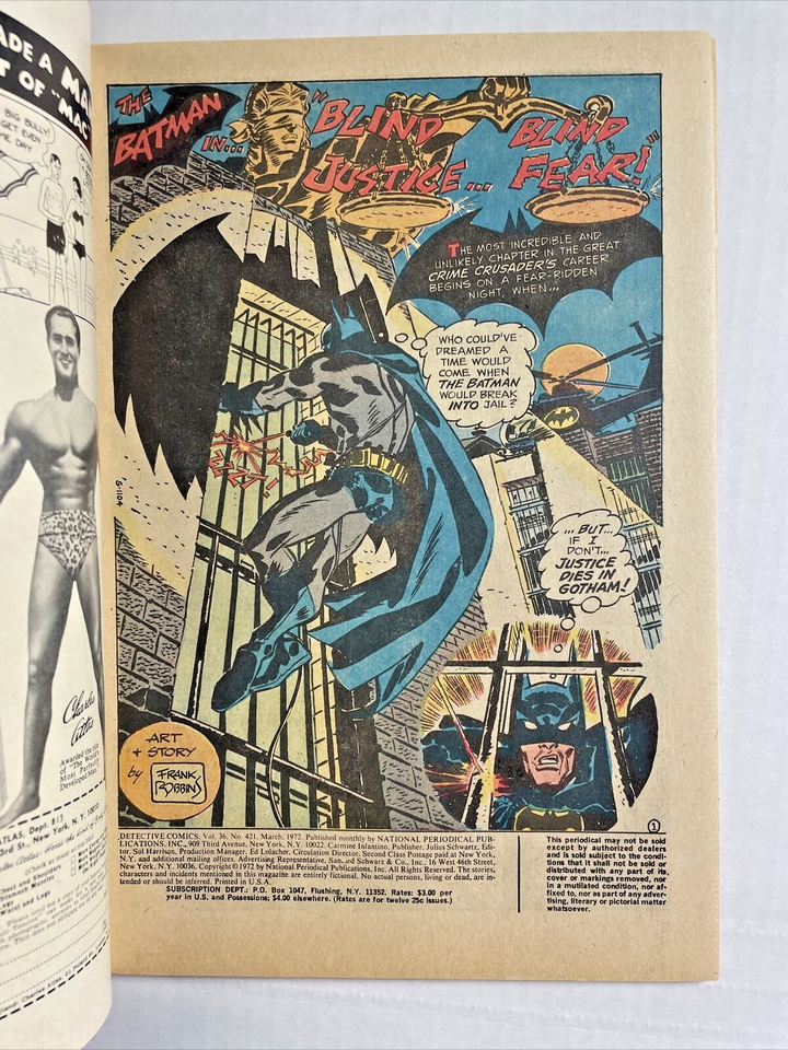 Detective comics 421 VF/NM 1972 DC comics Batman Batgirl | eBay