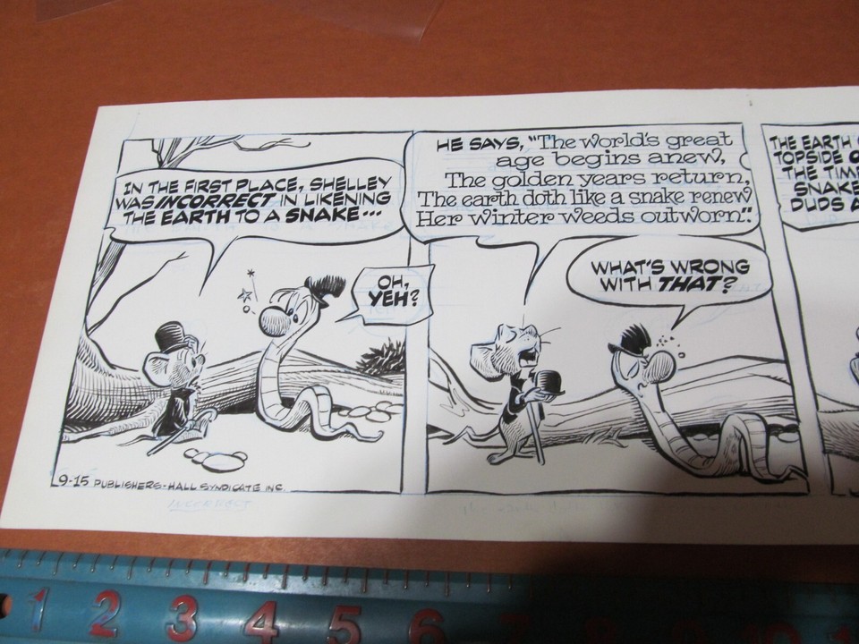 POGO ORIGINAL COMIC STRIP ART, WALT KELLY 9-15- 1970 | eBay