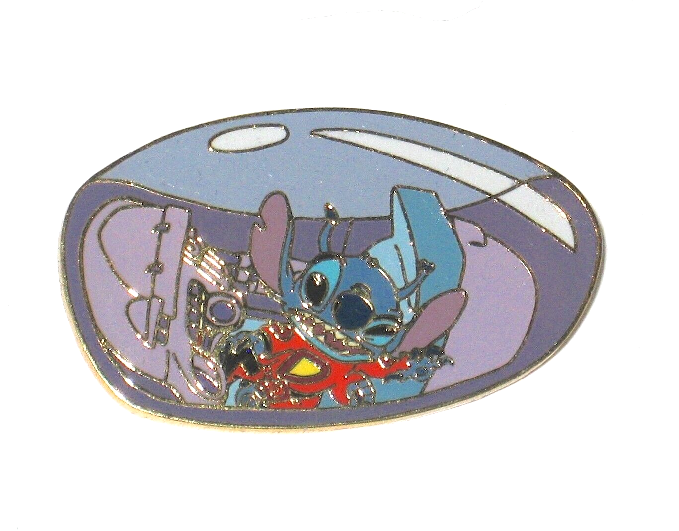 LE Disney Auction Pin Stitch Alien Invasion Spaceship Space Pod Top ...