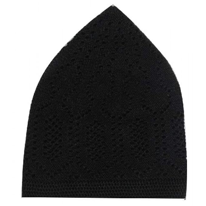 2X Men's Black Topi Islamic Skull Cap Muslim Prayer Mosque Hat Kufi ...