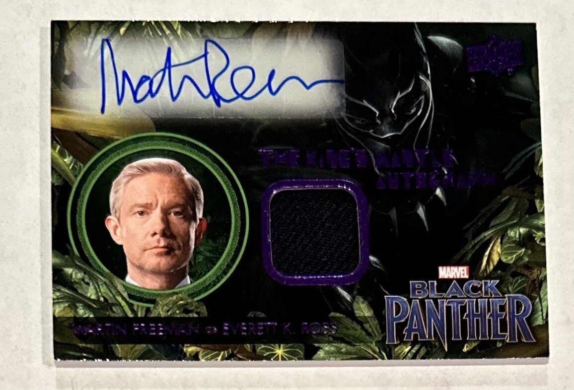 2018 Marvel Black Panther King’s Mantle Autograph KMA-MF Martin Freeman ...