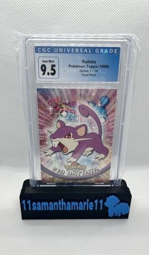 1999 Rattata Pokémon Topps Series 1 Third Print CGC 9.5 | eBay