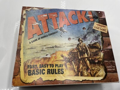 Attack! A Game Of World Conquest By Eagle Games. Board Game. Complete ...