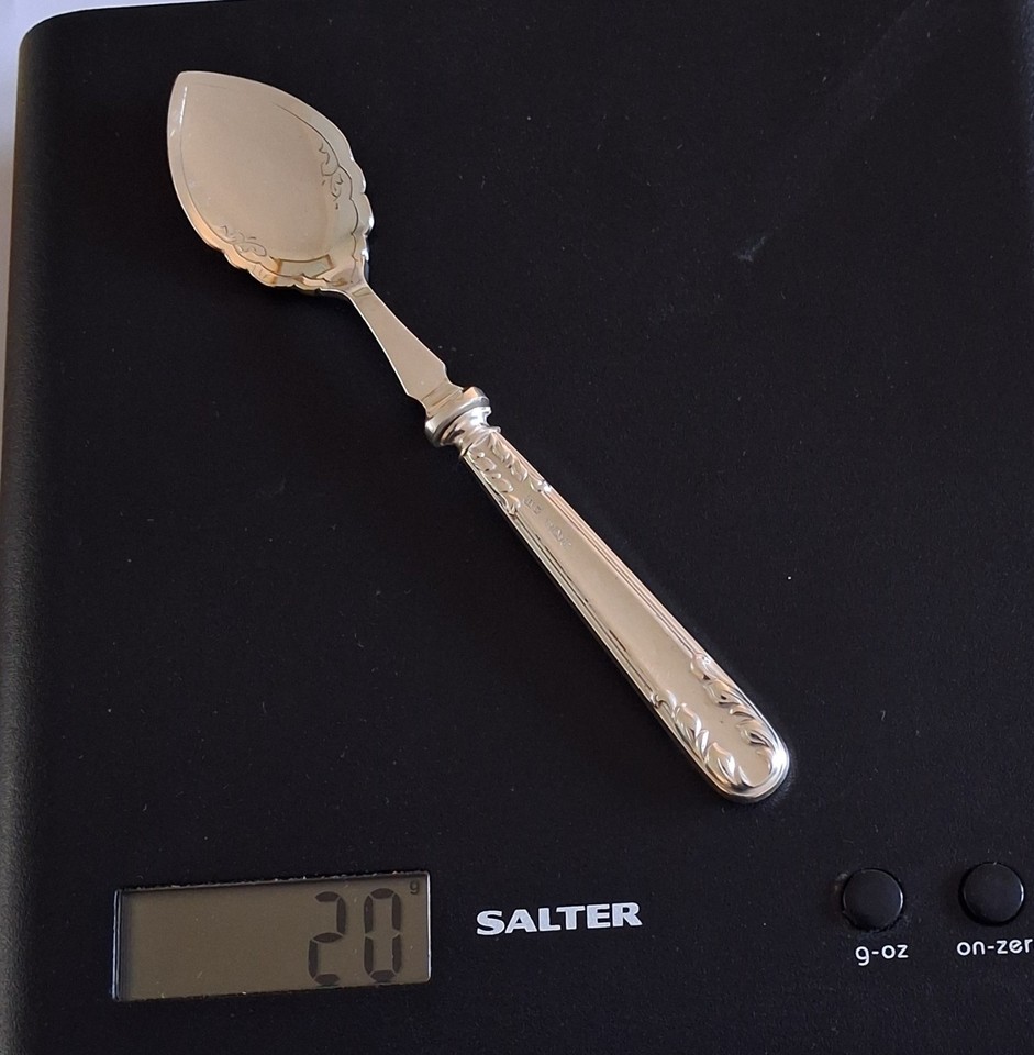 Henry Greaves Sheffield 1915 HM Sterling Silver Handle Preserve Spoon ...