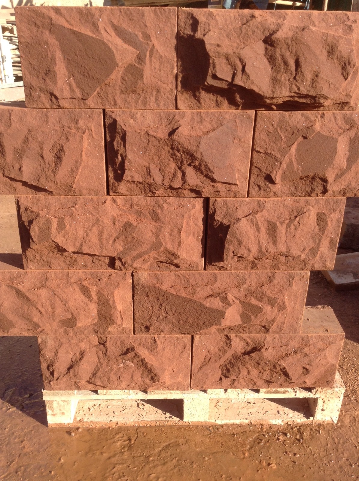 sandstone walling pitched faced random or coursed | eBay UK