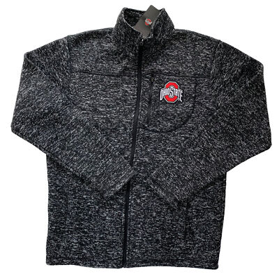 Ohio State Buckeyes NCAA Women Essential Knit Crew Fleece Zip Up Jacket ...