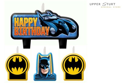 Batman Birthday Candle Set 4 Piece Party Supplies FAST SHIPPING | eBay UK