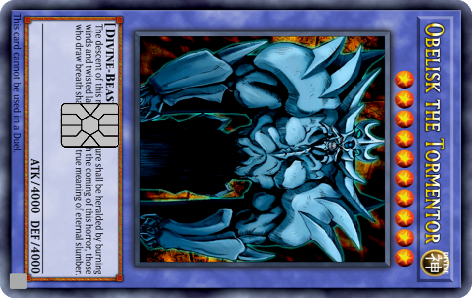 Yuh-gii-oh Card Collection Credit Card Skin / Wrap Decal Pre-Cut ...
