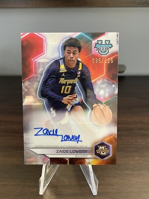 Zaide Lowery 2023-24 Bowman Best University Refractor Auto /125 ...