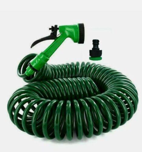 15M 30M Garden Hose Pipe Expandable Coil Retractable Spray Gun Tap ...
