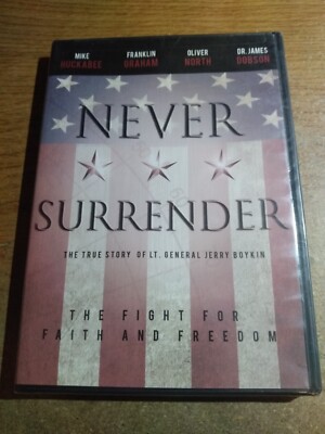 Never Surrender (DVD) Mike Huckabee, Oliver North, Franklin Graham, Dr. Dobson | eBay