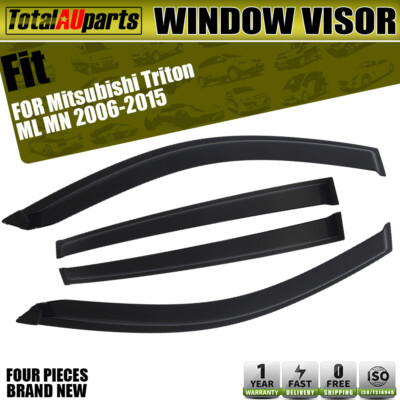 Weather Shield Weathershield Window Visor for Mitsubishi Triton ML MN ...