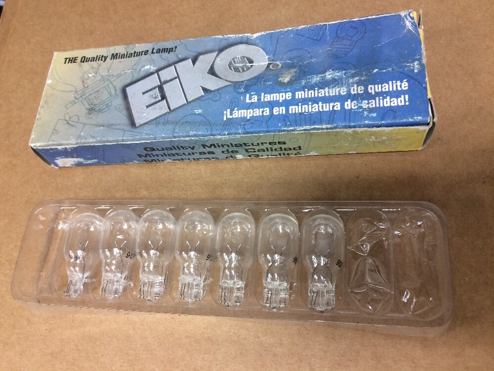 EIKO #909 Miniature Lamps/Bulbs - Automotive Emergency -1 Box of 7 ...