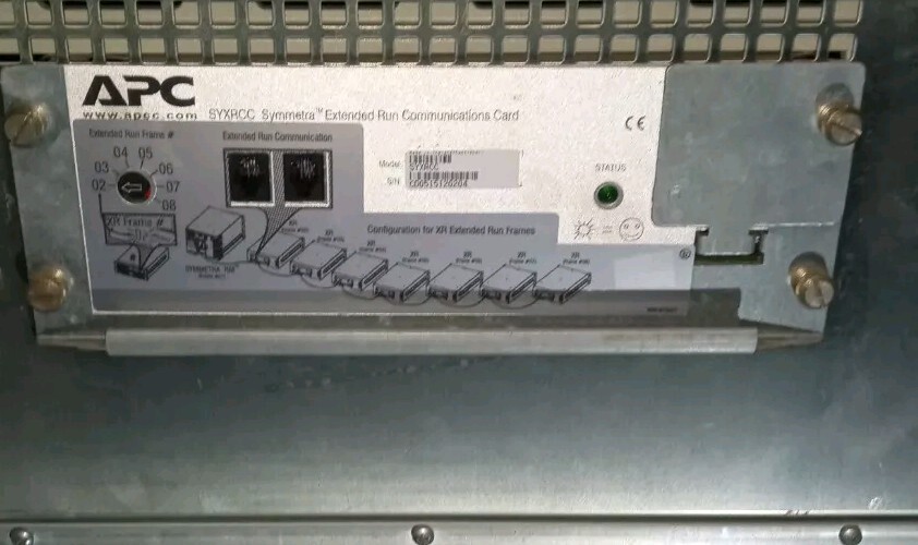 APC SYXR12 Symmetra Power Array Extended Run Rack + (12) SYBATT ...