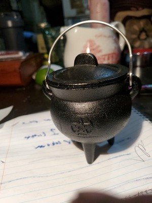 Small Black Cast Iron Cauldron | eBay