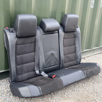 GENUINE VOLKSWAGEN GOLF R MK6 WINGBACK REAR SEATS BENCH GOOD CONDITION ...