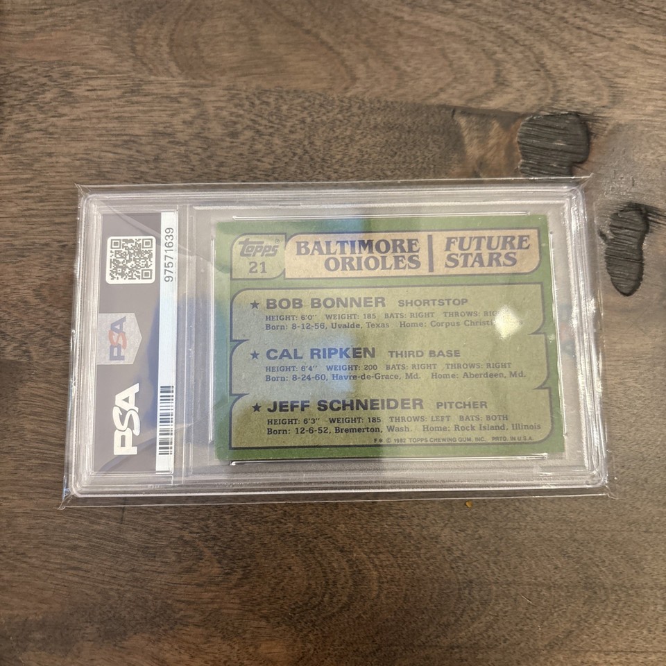 1982 Topps - Future Stars Cal Ripken, Jeff Schneider, Bobby Bonner #21 ...