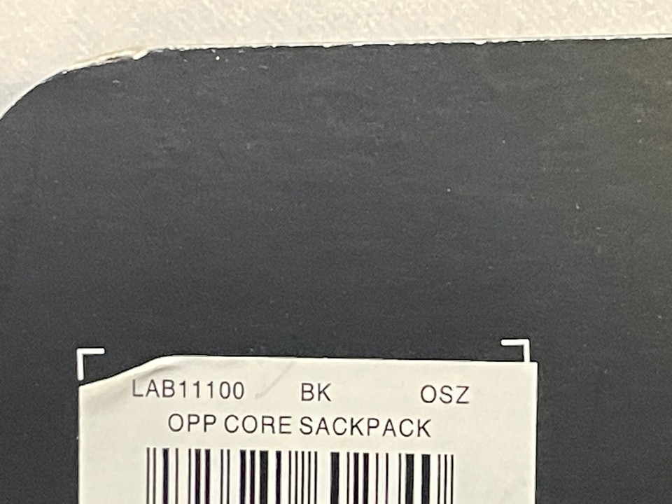 New Balance drawstring backpack gym travel bag pocket 17" x 13 ...