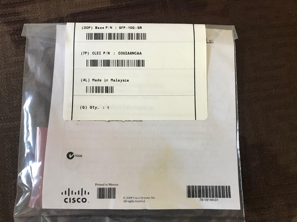 New Cisco SFP-10G-SR 10-2415-03 Authentic Optical Transceiver 1-Year ...
