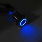 Push Button Switch Ring LED Light Momentary Latching Waterproof 16mm ...