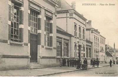 45 PITHIVIERS #27296 Place Des Bornes Caiffa + Cachet Hopital ...