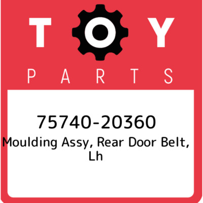 75740-20360 Toyota Moulding assy, rear door belt, lh 7574020360, New ...