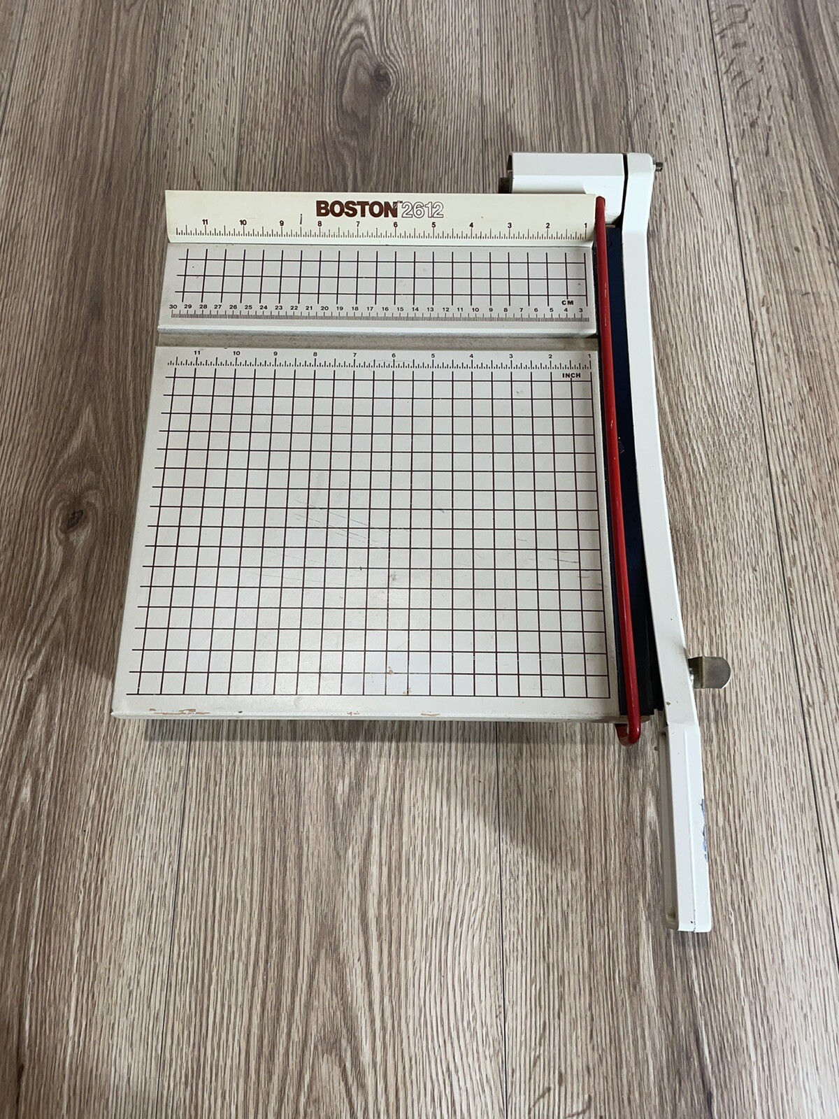 Vintage Boston 2612 12 Paper Cutter Slicer Guillotine Style Wood ...