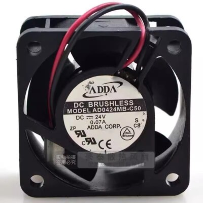 ADDA AD0424MB-C50 DC24V 0.07A 4020 2-Wire Dual Ball Inverter Cooling ...
