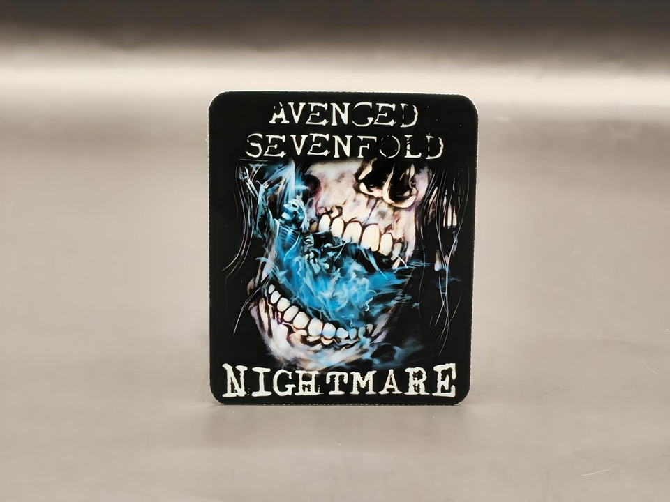 Heavy Metal Stickers Deathbat Skull Vinyl Decals Art Rock Band Avenged ...