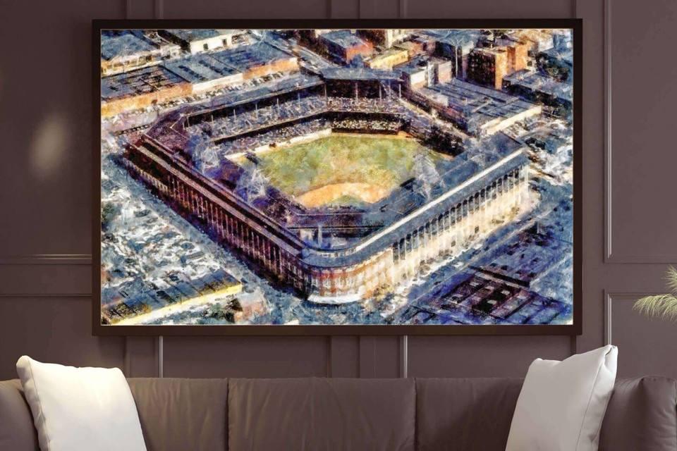 Ebbets Field Los Angeles Dodgers Brooklyn Stadium MLB 2MC1 Painting Art ...