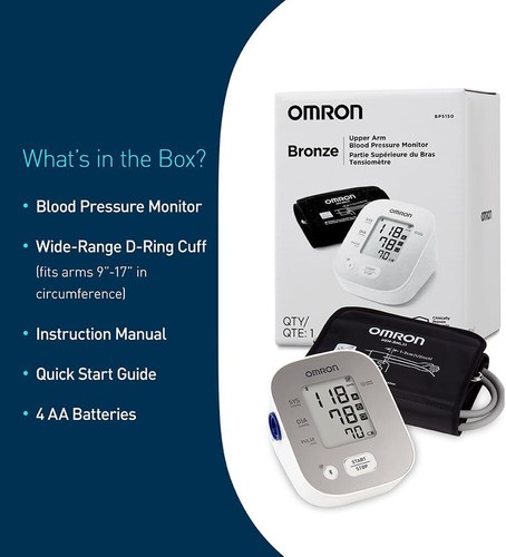 OMRON Bronze Upper Arm Blood Pressure Monitor, Clinically Validated ...