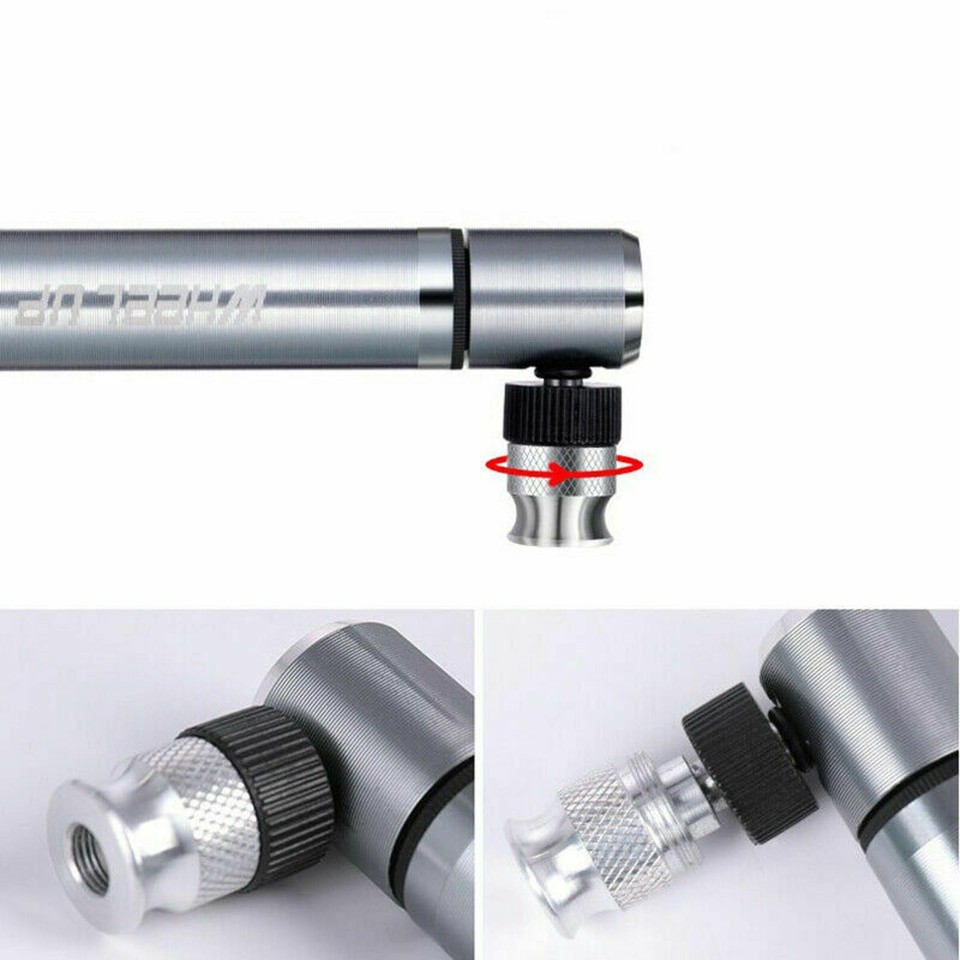 160PSI Bicycle Pump Bike Tire Air Pump with Mount Kit Lightweight Hand ...