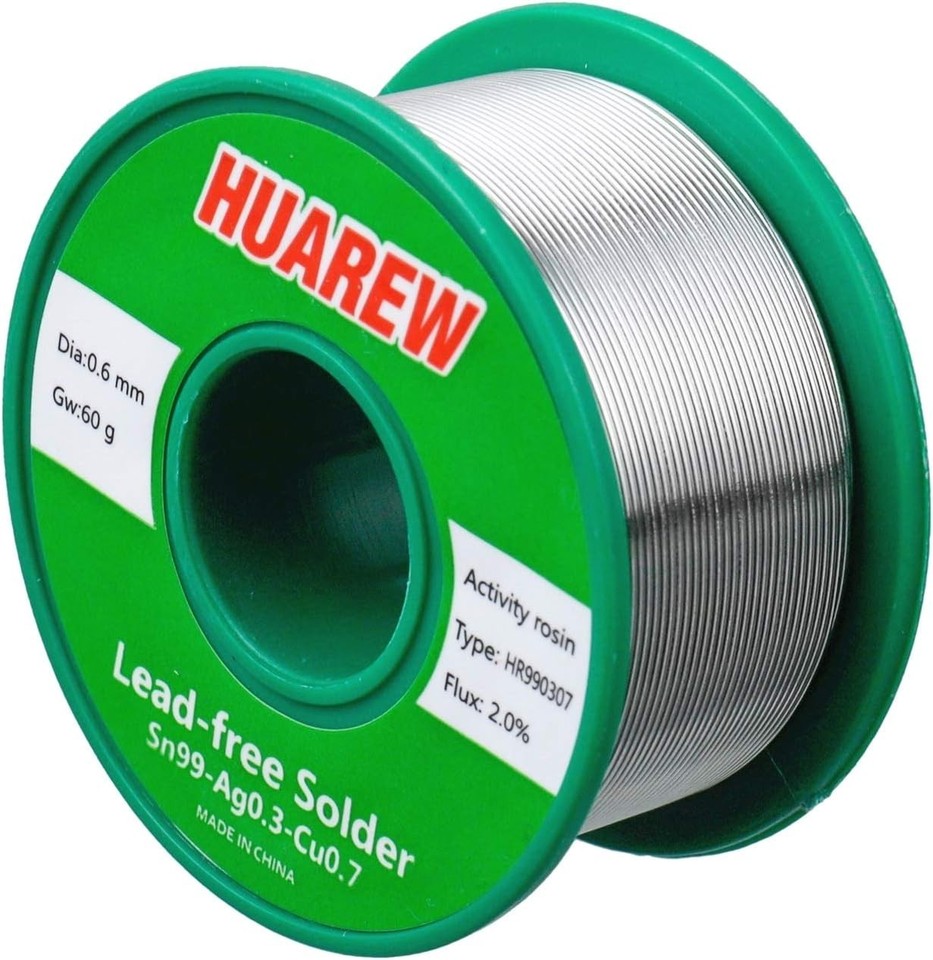 High-Performance 0.6mm Rosin Core Lead-Free Solder Wire - 60g for ...