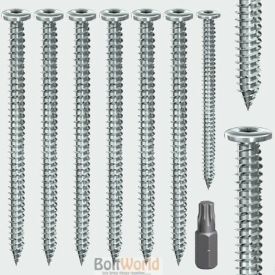 PAN HEAD WINDOW DOOR FRAME FIXING SCREWS UPVC WOOD MASONRY CONCRETE ...